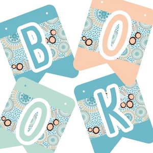 Book Week Bunting | Burn off Collection | Canva Template | Aboriginal ...