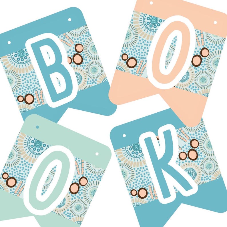 Book Week Bunting | Burn off Collection | Canva Template | Aboriginal ...