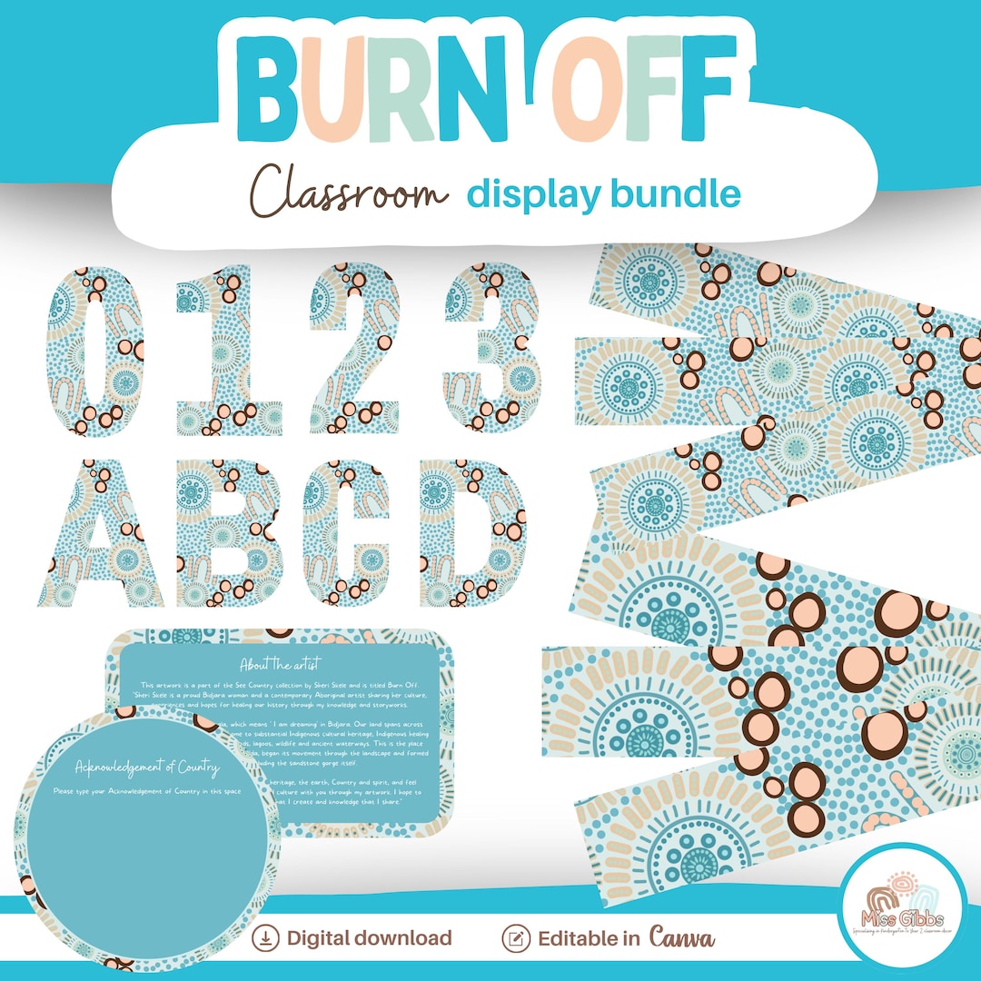 Modern Classroom Decor Bundle Bulletin Board Kit Great for NAIDOC Week ...