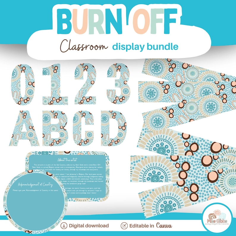 Modern Classroom Decor Bundle Bulletin Board Kit Aboriginal Indigenous ...