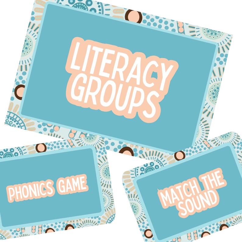 Task Card Box Labels | Canva Template | Aboriginal | Indigenous | First ...