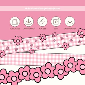Editable Gingham Classroom Bulletin Board Borders Bundle Gingham Modern ...