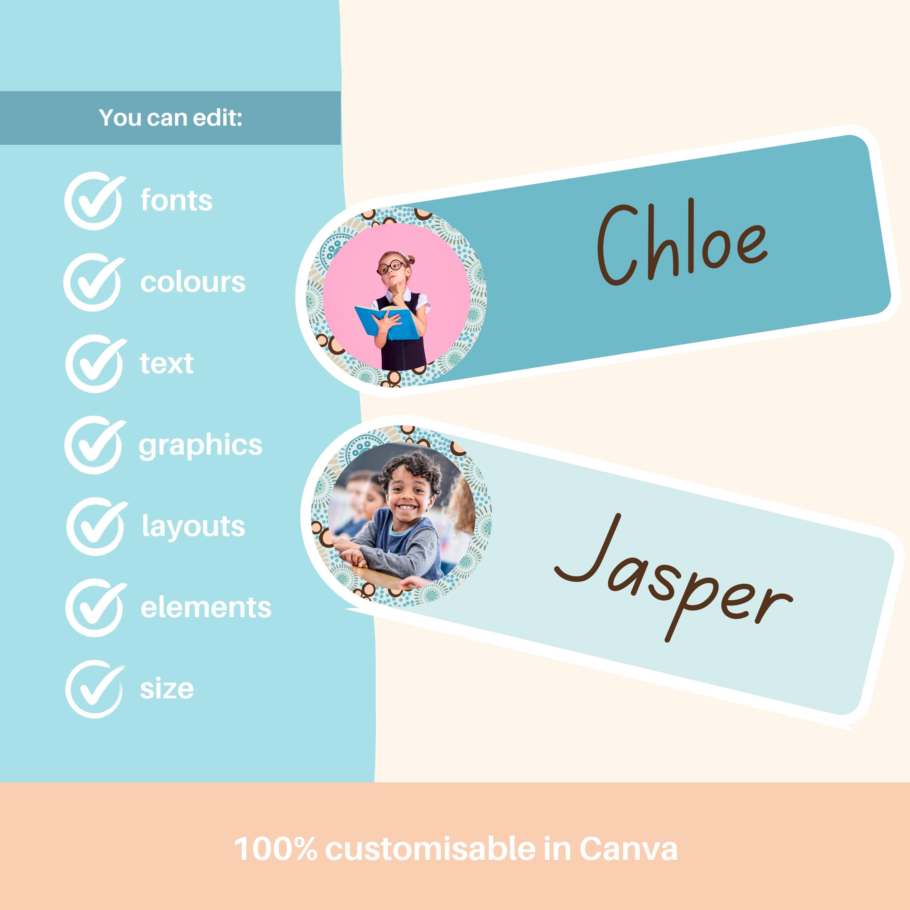 Aboriginal Classroom Labels | Burn off Collection | Canva Template ...
