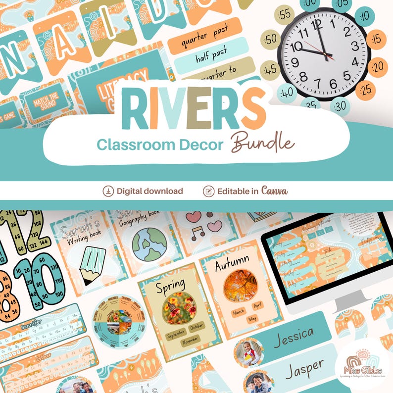 Aboriginal Classroom Decor Bundle Canva Template First Nations ...