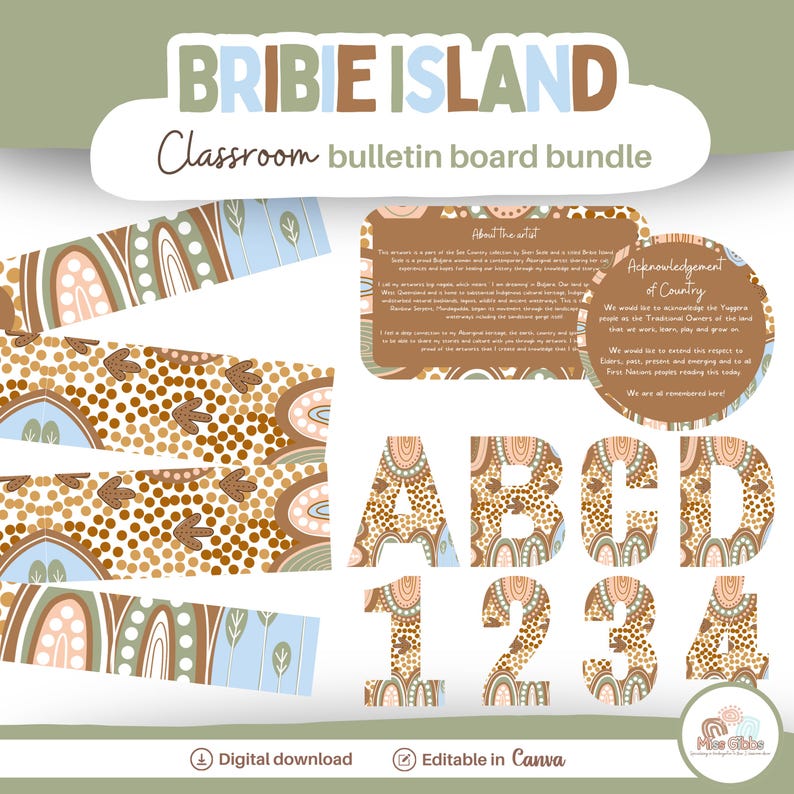 Modern Classroom Decor Bundle Bulletin Board Kit Aboriginal Indigenous ...