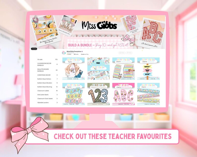 Editable Gingham Classroom Bulletin Board Borders Bundle Gingham Modern ...