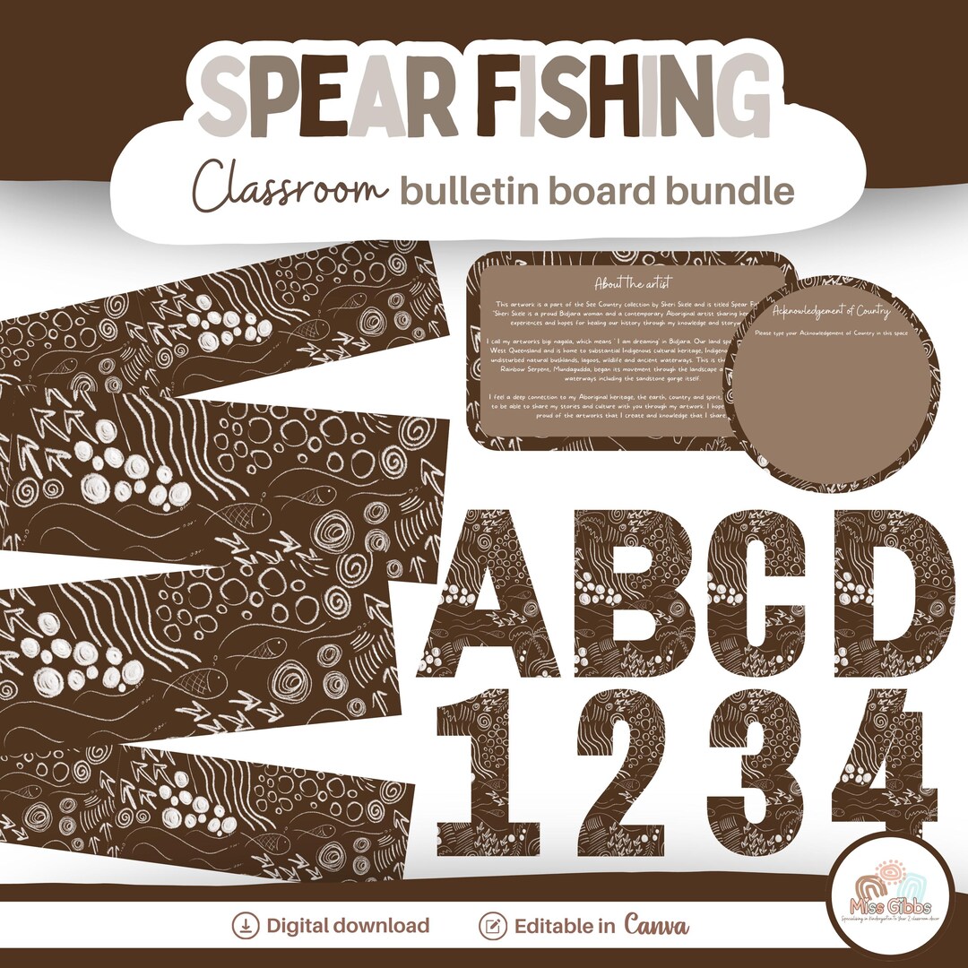 Modern Classroom Decor Bundle Bulletin Board Kit Bundle Aboriginal ...