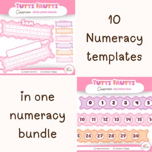 Modern Classroom Decor Bundle | Numeracy | Tutti Frutti Collection ...