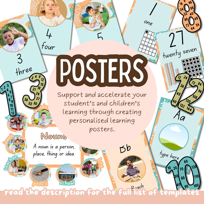 Modern Classroom Decor Bundle | Canva Template | First Nations ...