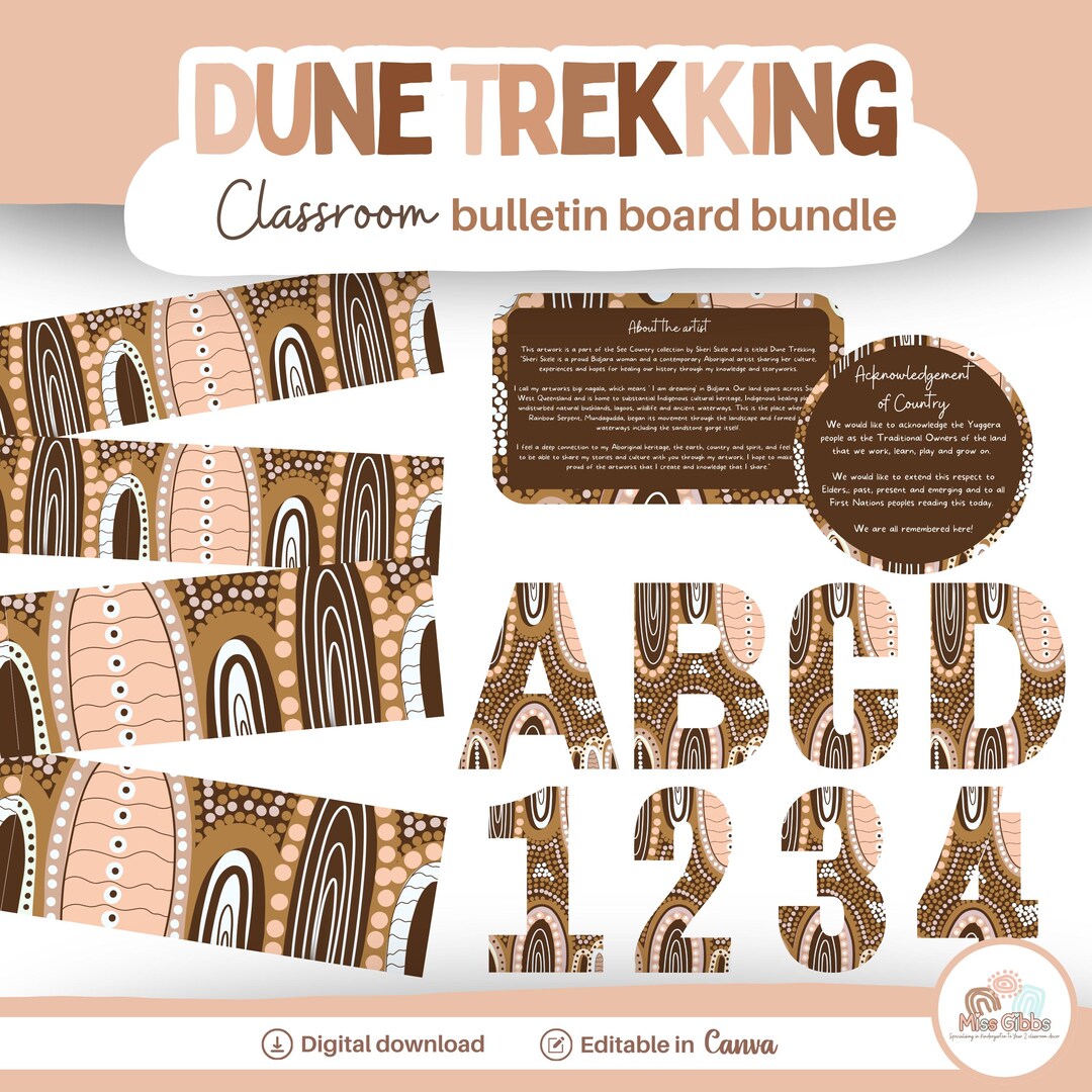 Modern Classroom Decor Bundle Bulletin Board Kit | Aboriginal ...