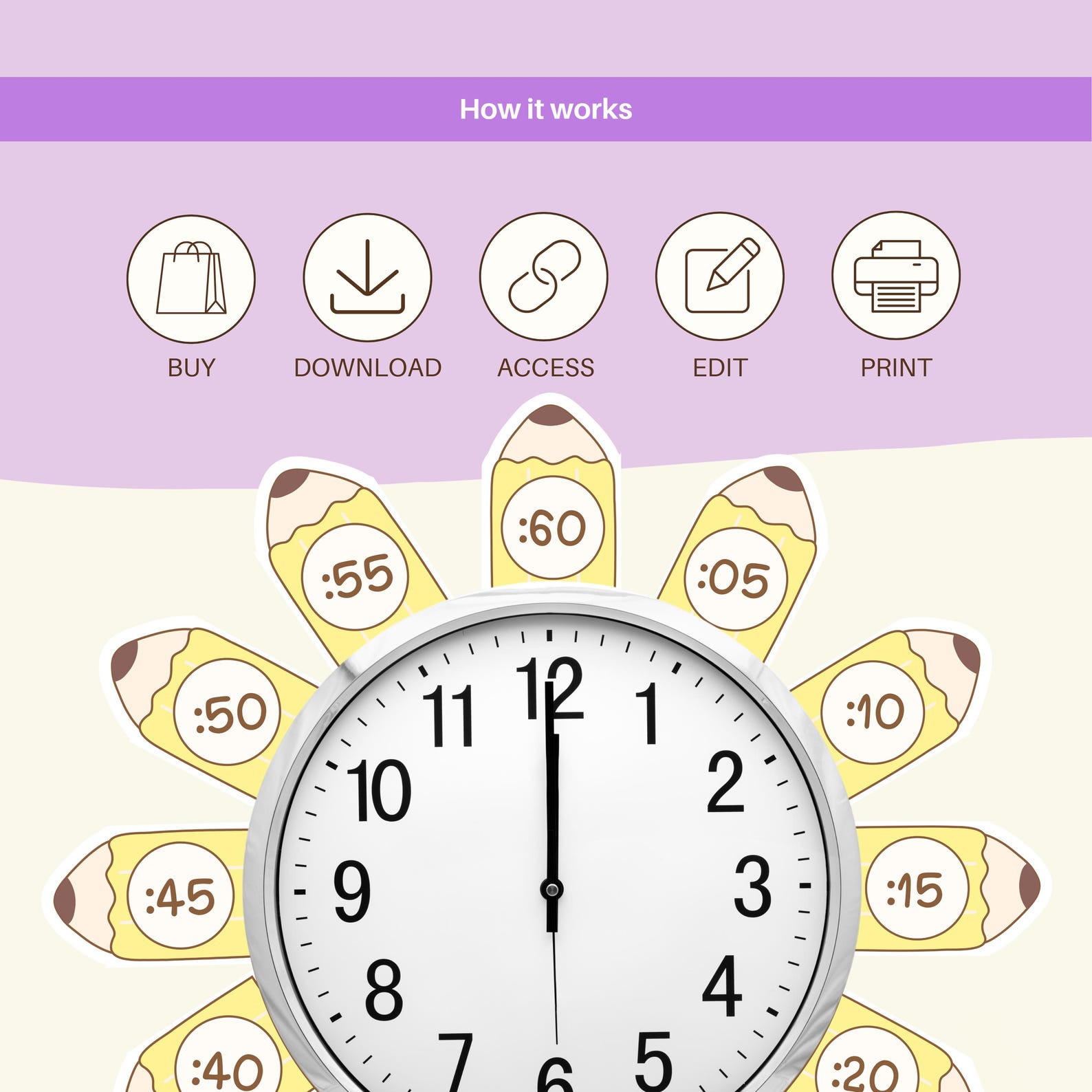 Pastel Classroom Decor Bundle Classroom Calendar, Clock Labels and ...