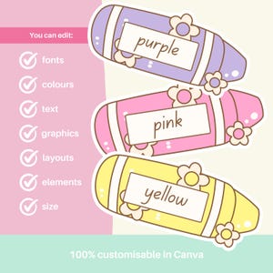 Editable Classroom Colours Posters Modern Classroom Decor for the ...