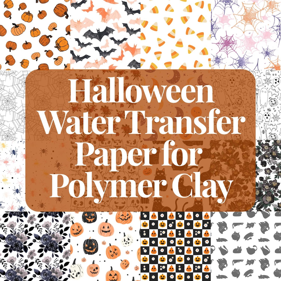 Water Transfer Paper Sheets for Polymer Clay | Image Transfer | 5.5" X ...