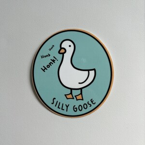 Silly Goose Honk 2 Gloss Sticker - Etsy