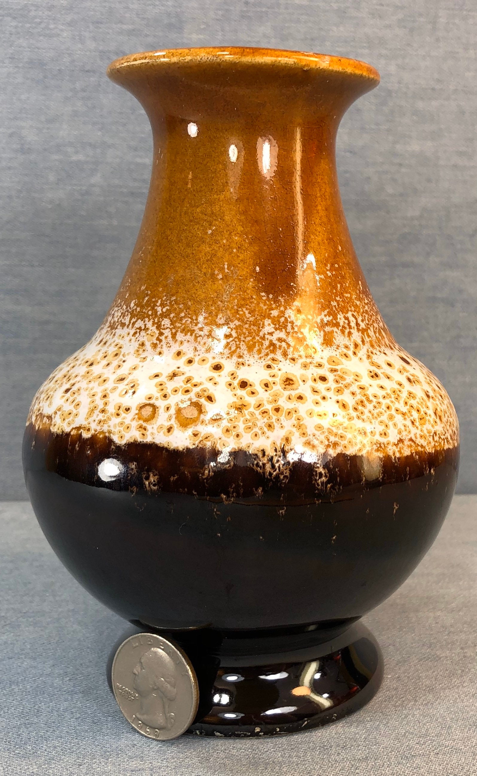 Mid Century Fat Lava Vase by Bay Keramik 66 14 Brutalist | Etsy