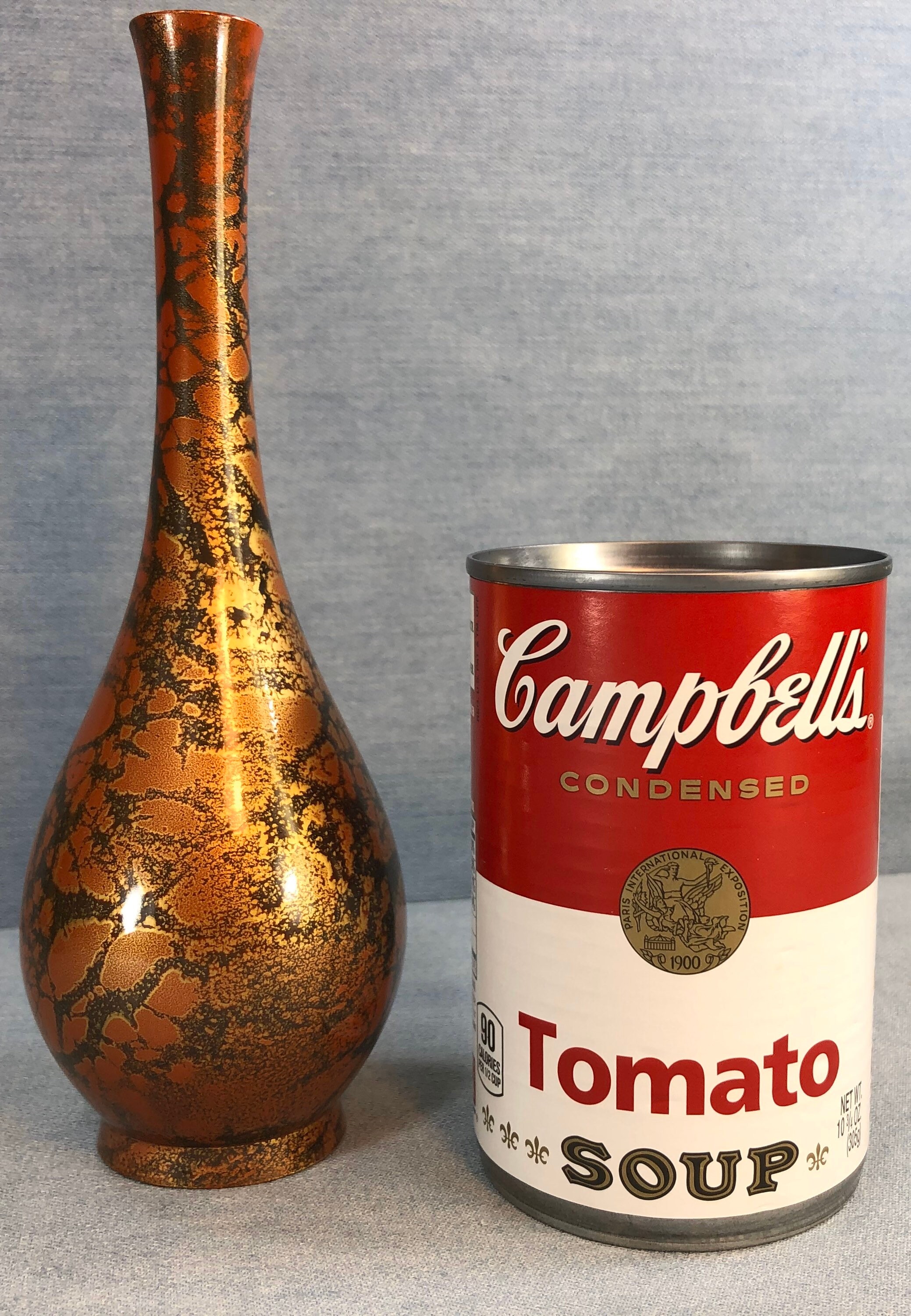 1960s Enameled Metal Bud Vase Mottled & Multi Colored MCM - Etsy