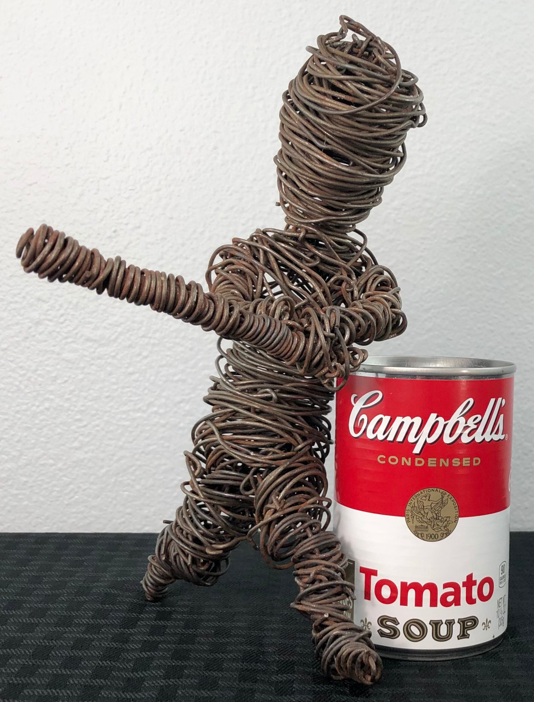 Bent Wire Baseball Player Sculpture Batter Swinging the Bat - Etsy