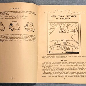 Vintage Wa Driver’s Manual - Illustrated Driver’s Education Booklet ...