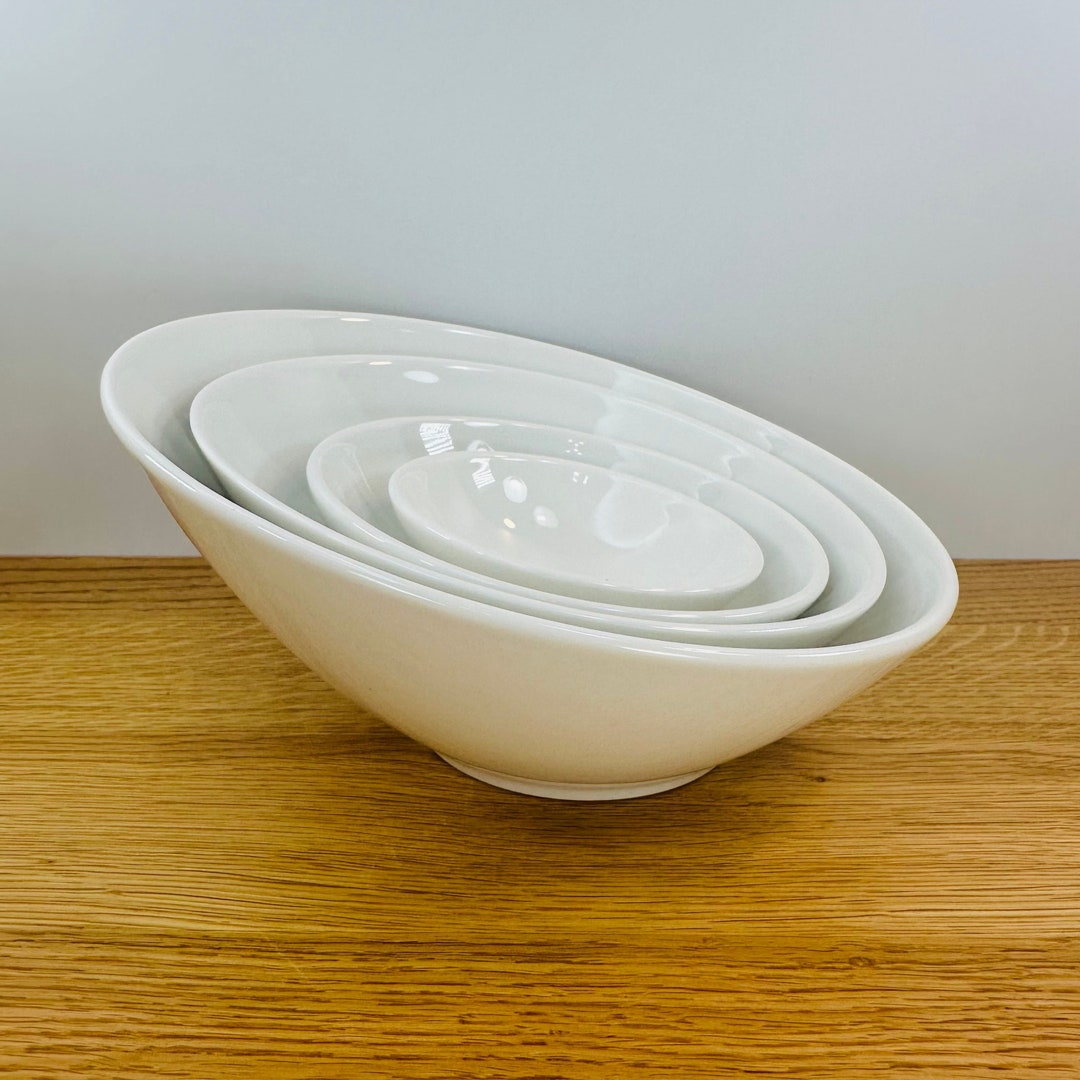 4-pc Vintage Steelite International Serving Bowl Set - Albalite - Mid ...