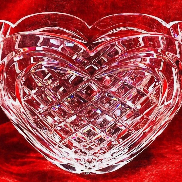 Waterford Crystal Heart Vase - Etsy