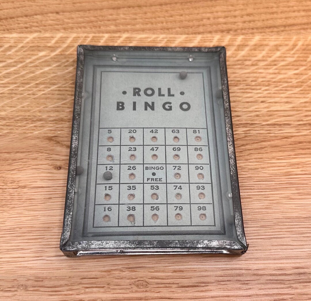 1930s ROLL BINGO Dexterity Game Handheld Ball-in-the-hole - Etsy