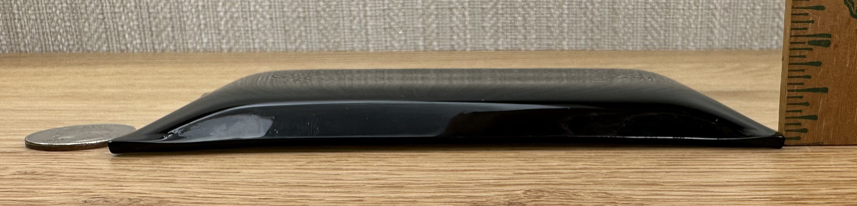 1960s William Box Humorous Glass Tray Curved Black Glass Mid - Etsy