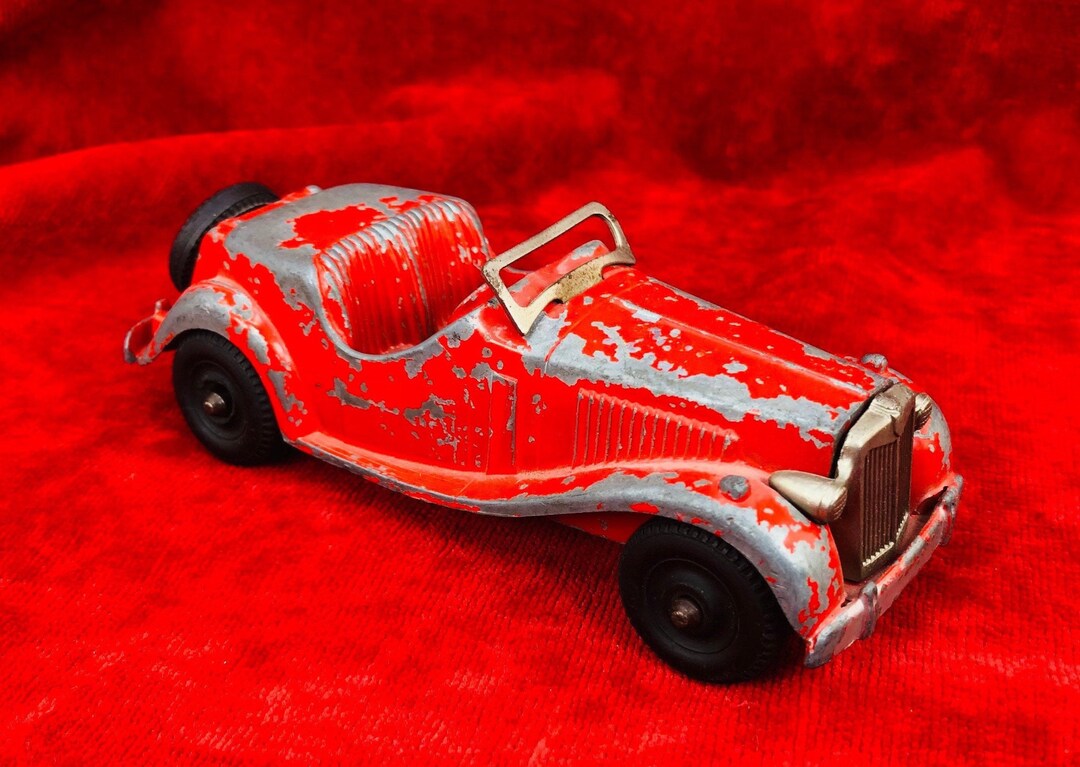 1950s Hubley Toy Car Kiddie 432 MG Roadster Mid Century - Etsy