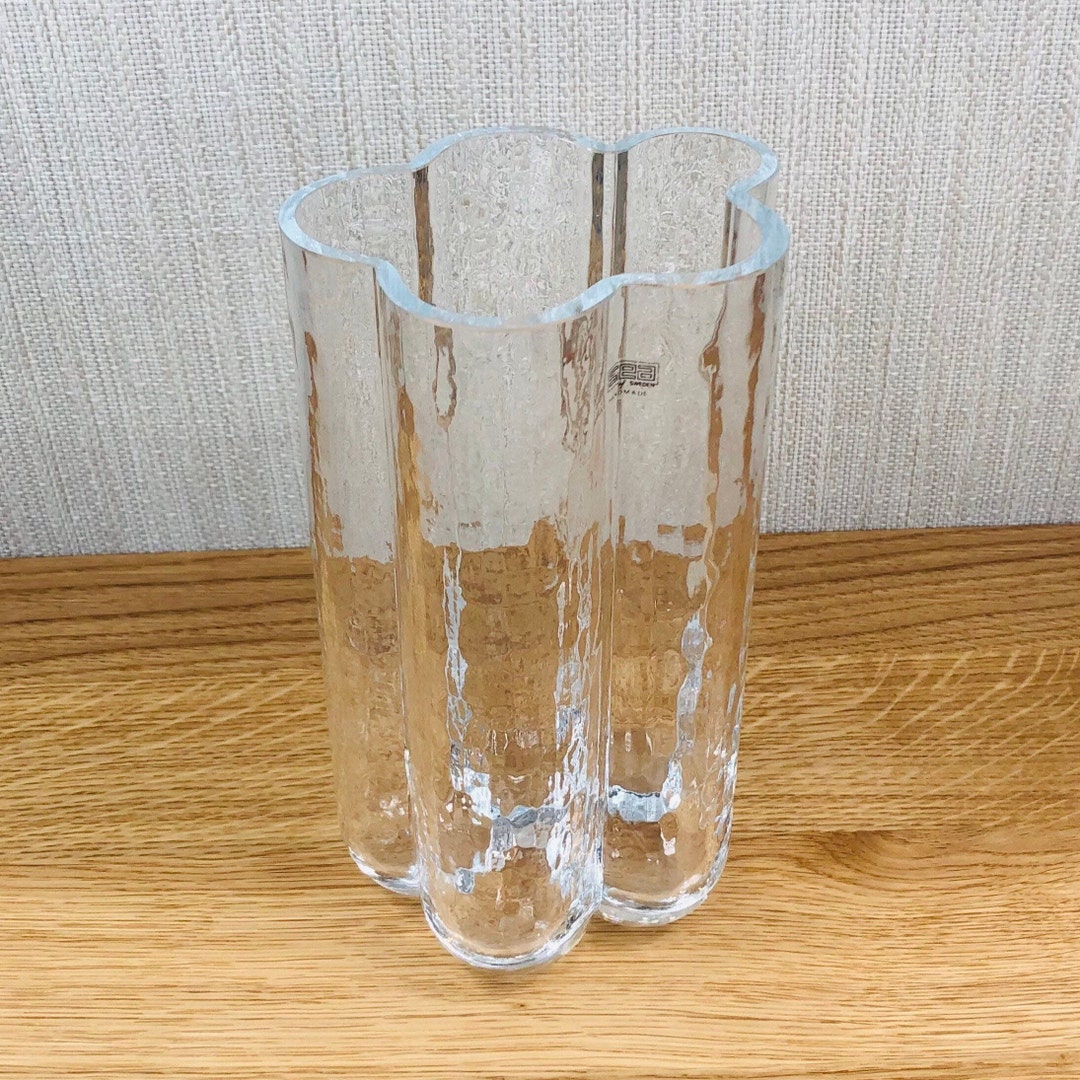 SEA Glasbruk Pauline Cloud Vase - Designed by Rune Stroud - 8”H - Hand ...