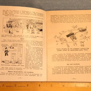 Vintage Wa Driver’s Manual - Illustrated Driver’s Education Booklet ...