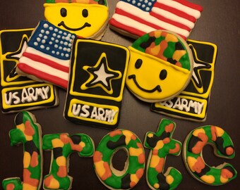 Army Sugar Cookies - Etsy