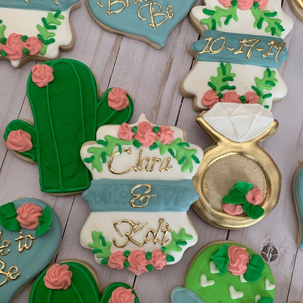 Succulent Cookies - Etsy