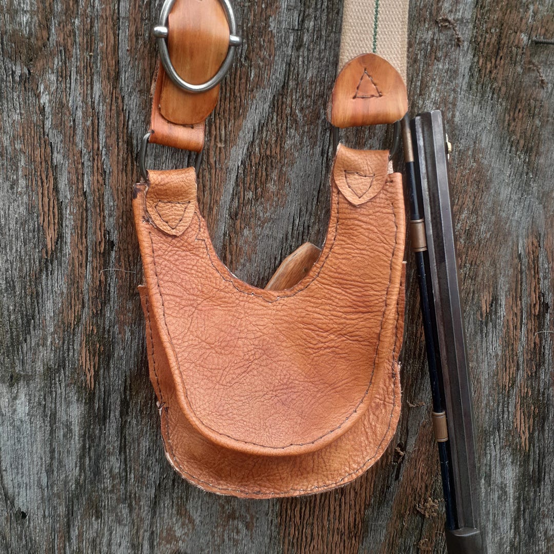 Leather Possibles Bag Hand Stitched Bison Hide - Etsy