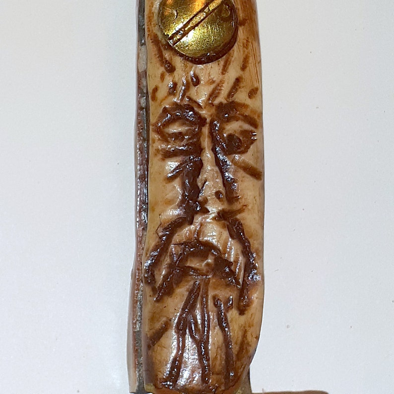 Priming Flask Black Powder Carved Deer Antler Longhunter - Etsy