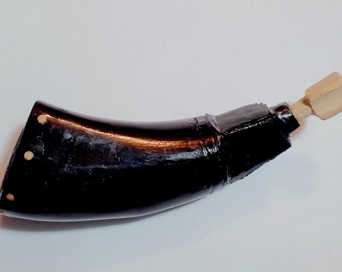 Flintlock Priming Flask Horn Muzzleloader Etsy