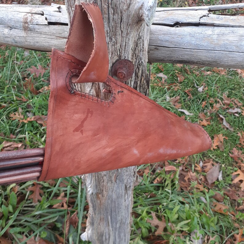 Leather Archery Quiver Tooled Eagle Head Matching Arm Guard - Etsy