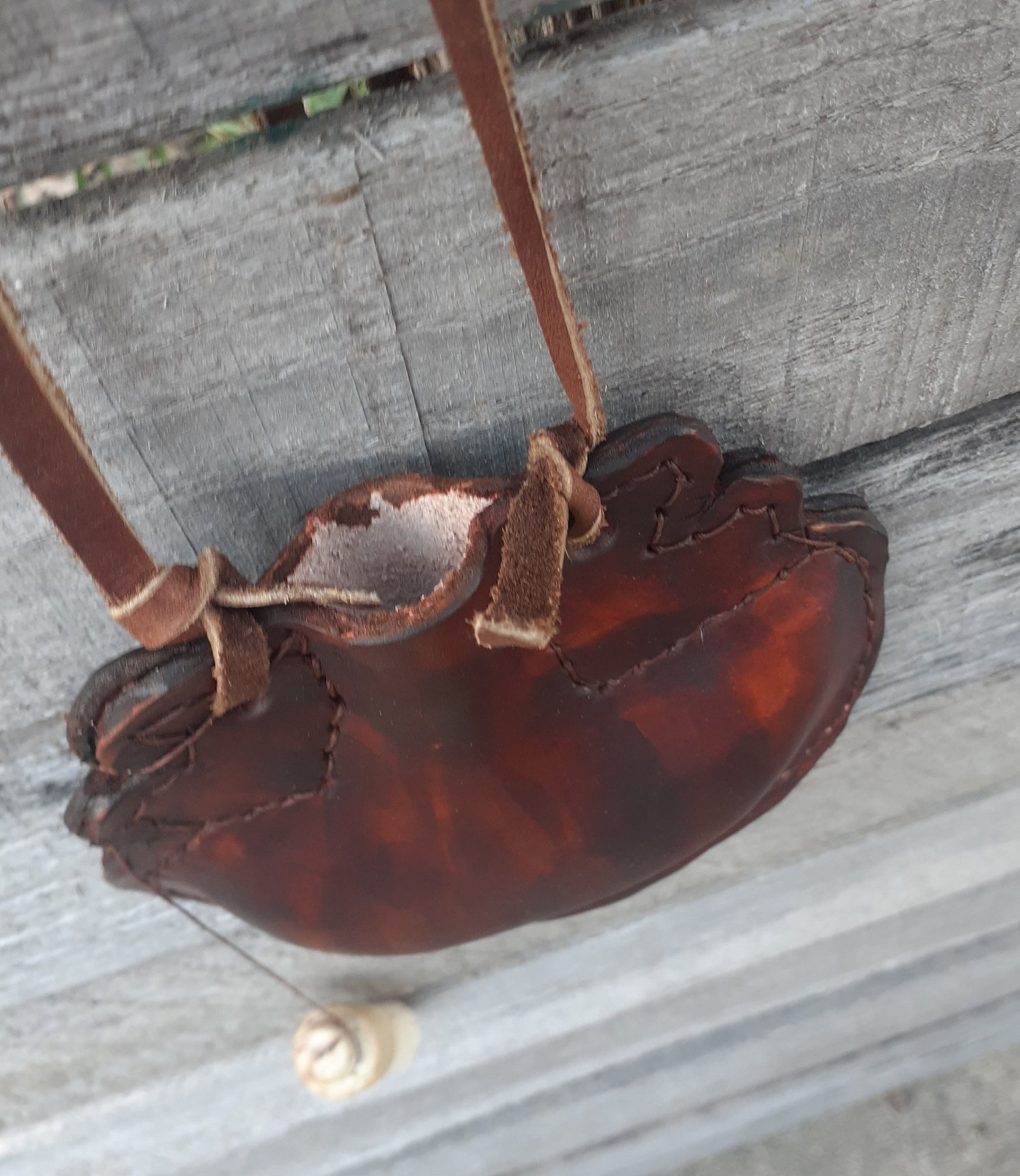 Shot Flask Hardened Leather Black Powder Muzzleloaders - Etsy