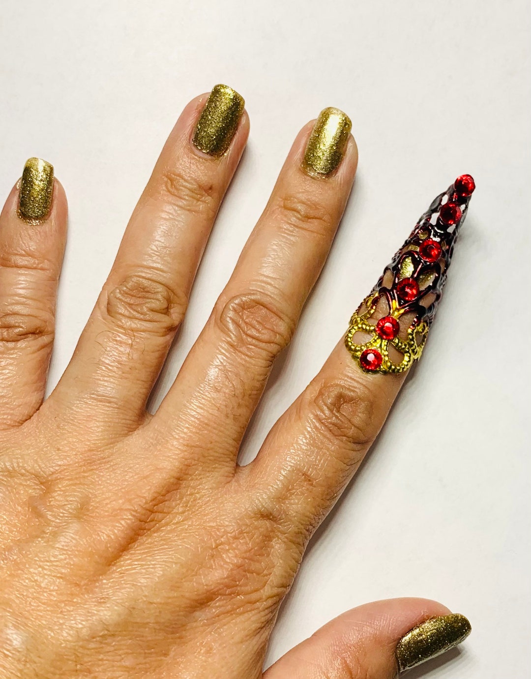 Bloody Vampire Claw, Metal Nail Guard, Metal Finger Tip, Crystal Claw ...