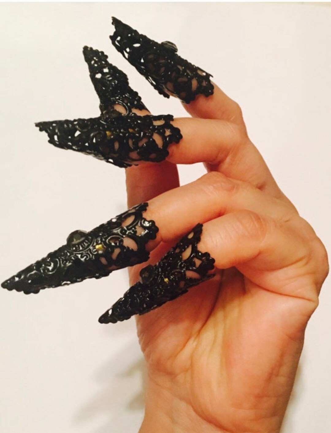 Black Claws, Claw Rings, Nail Tips, Nail Guards,nail Rings,finger Tips ...