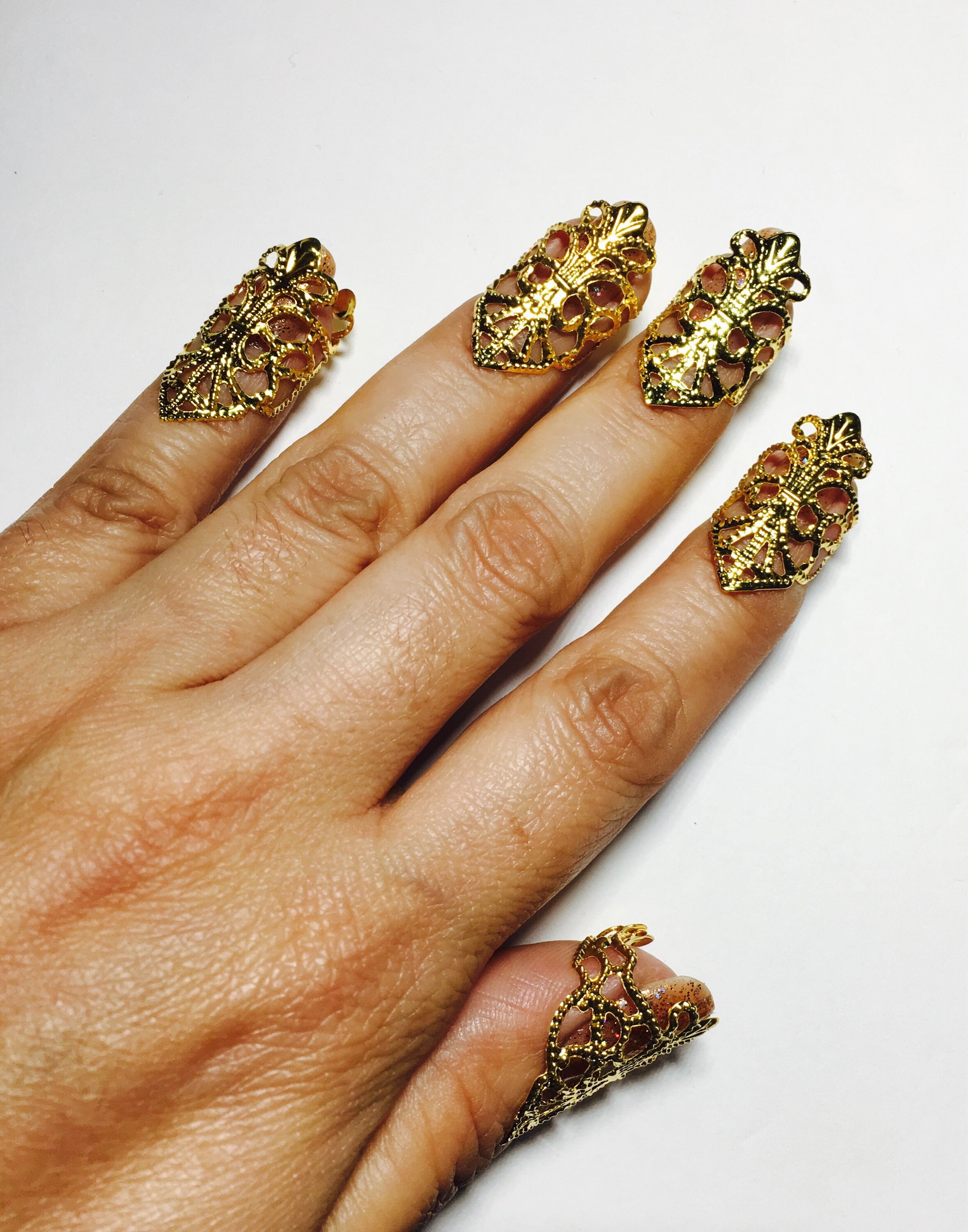 10 Pc. Mini Claw Rings,nail Tips,nail Guards,claws,claw Rings,finger ...