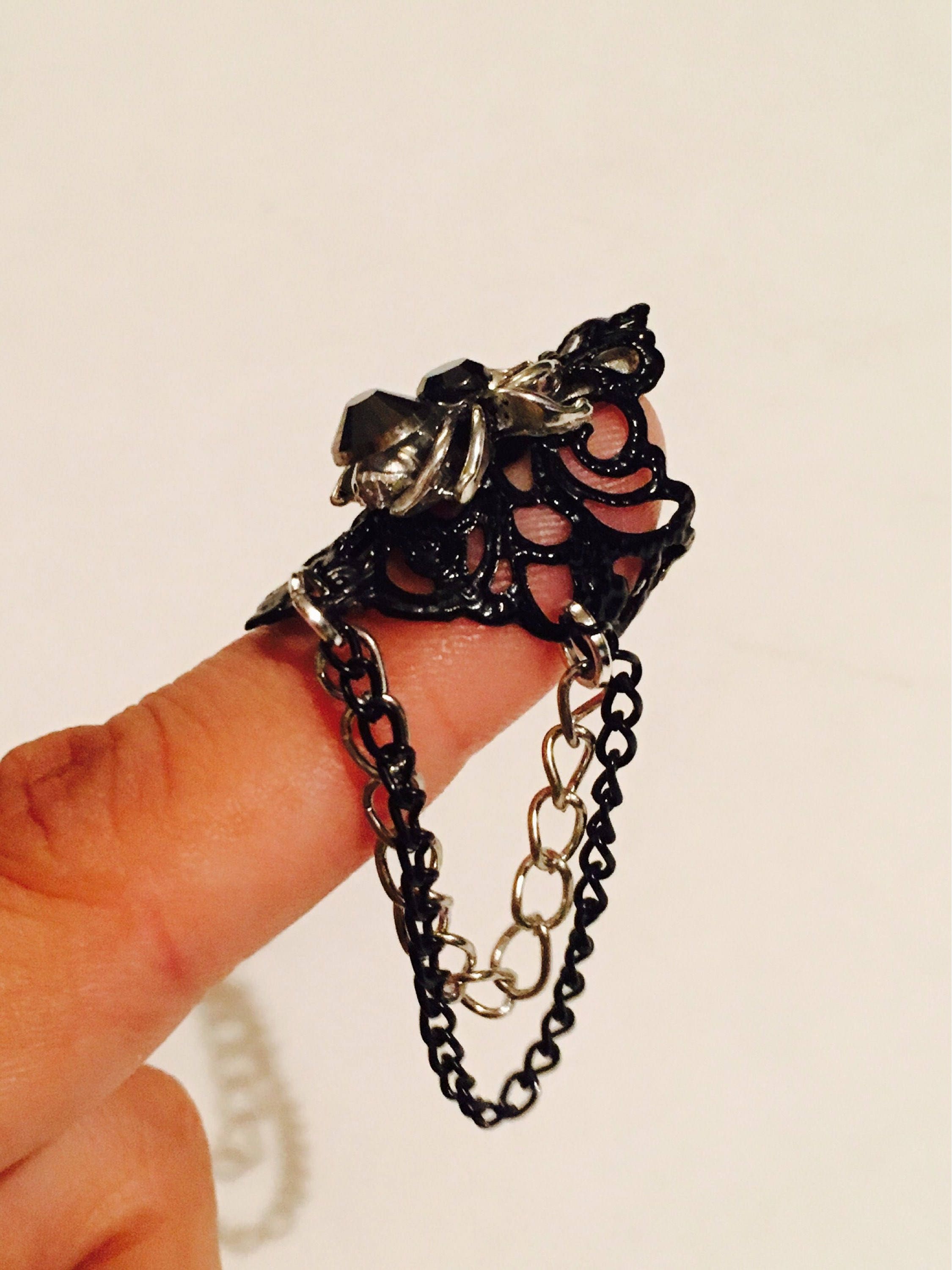 Spider Claw Ring,nail Guard,finger Tip,spider Claw, Crystal Spider Claw ...