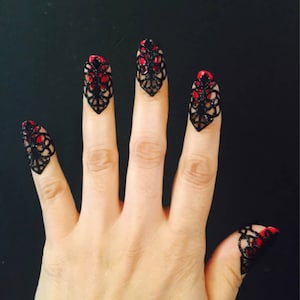 10 Pc. Mini Claw Rings,nail Tips,nail Guards,claws,claw Rings,finger ...