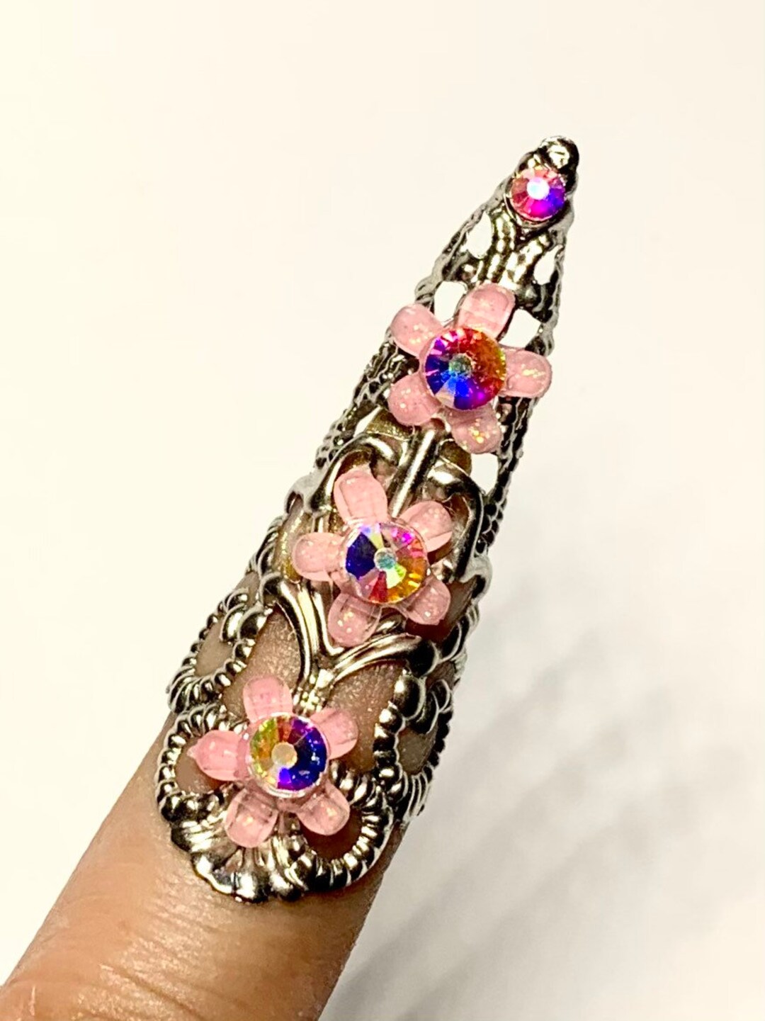 Crystal Claw Ring Claw Ring Claw Finger Tip Metal Claw - Etsy