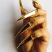5 Pcs. Arrow Claw Rings,golden Claw Rings,gold Nail Guards, Metal Nails ...