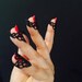 Filigree Mini Claw Rings, Nail Tips or Nail Jewels, Made in Black Color ...