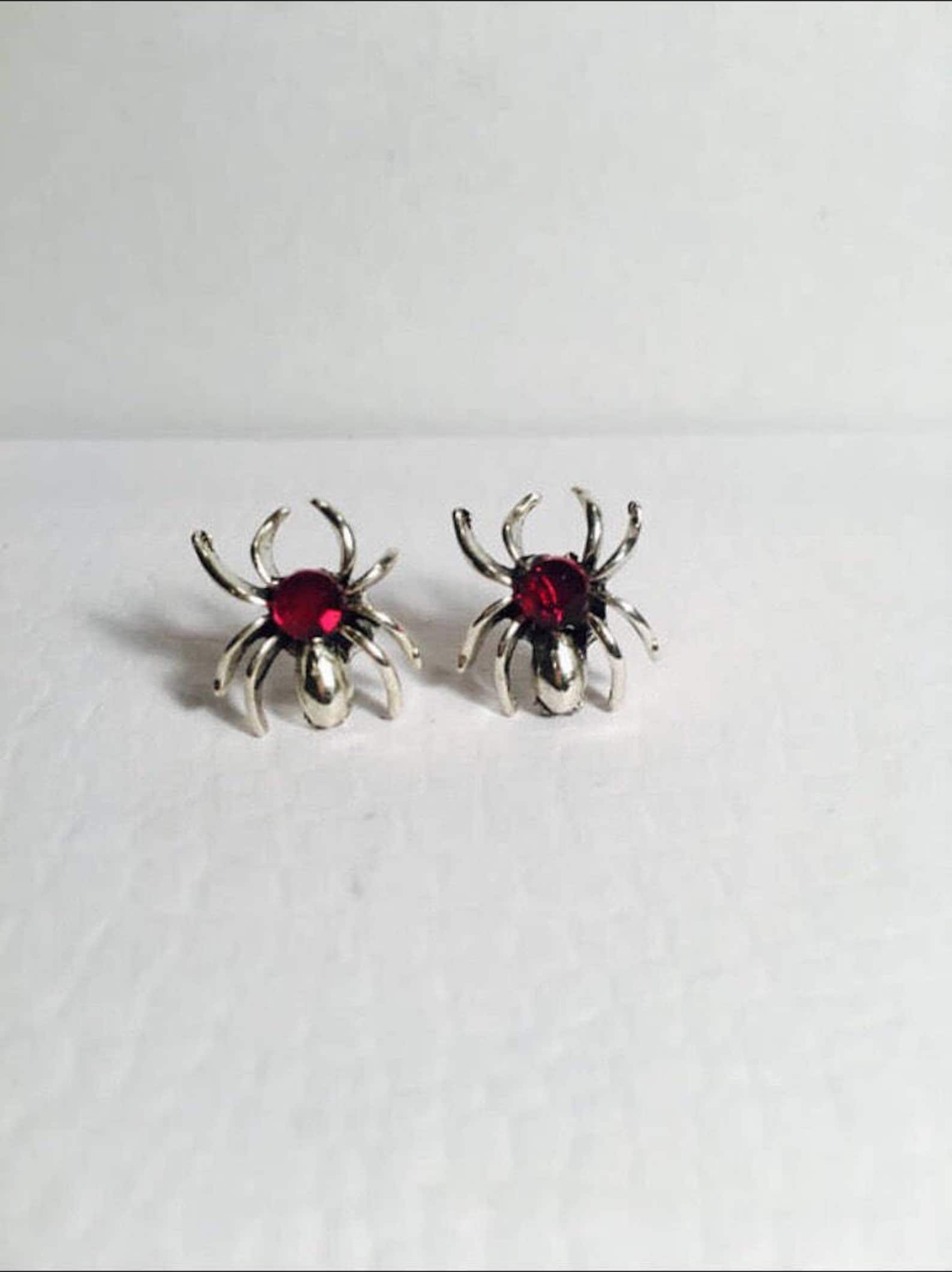 Spider Studs Earringsunisex Earrings Spider Earringsstud - Etsy Norway