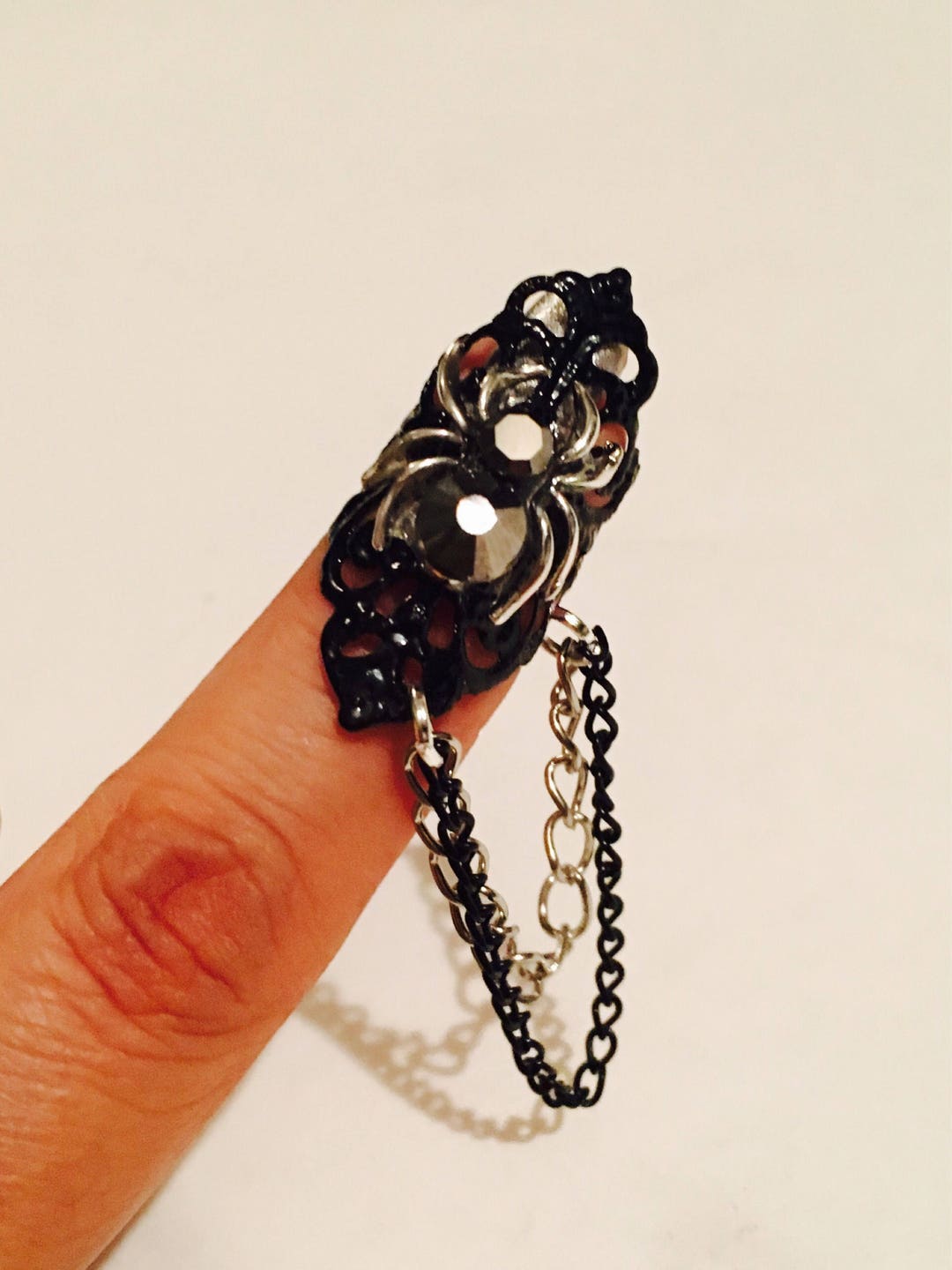 Spider Claw Ring,nail Guard,finger Tip,spider Claw, Crystal Spider Claw ...