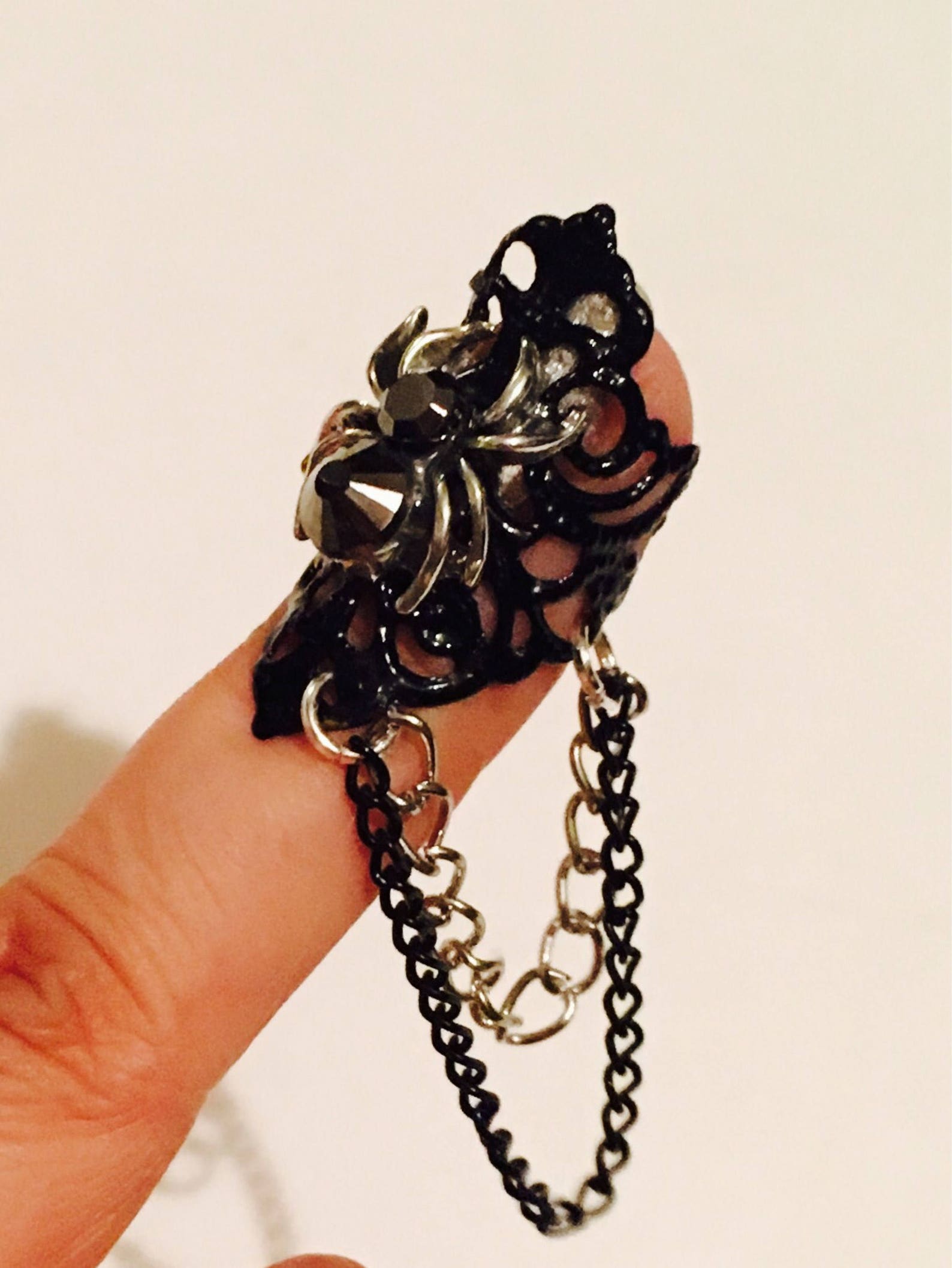 Spider Claw Ring,nail Guard,finger Tip,spider Claw, Crystal Spider Claw ...