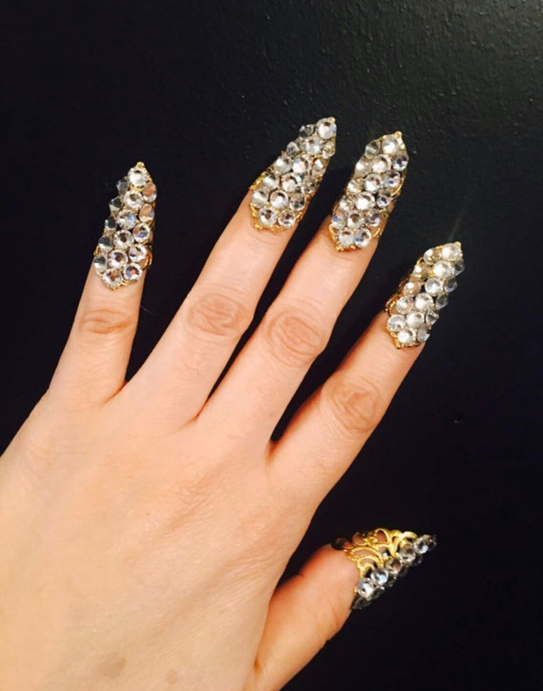 Crystal Claws,nail Guards,claw Rings,nail Tips,metal Finger Tips,finger ...