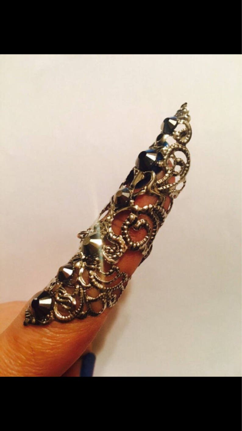 Double Arrow Claw Ring, Nail Guard,finger Tip, 1 Pc. Only, Made in ...