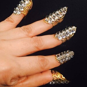 Crystal Claws,nail Guards,claw Rings,nail Tips,metal Finger Tips,finger ...